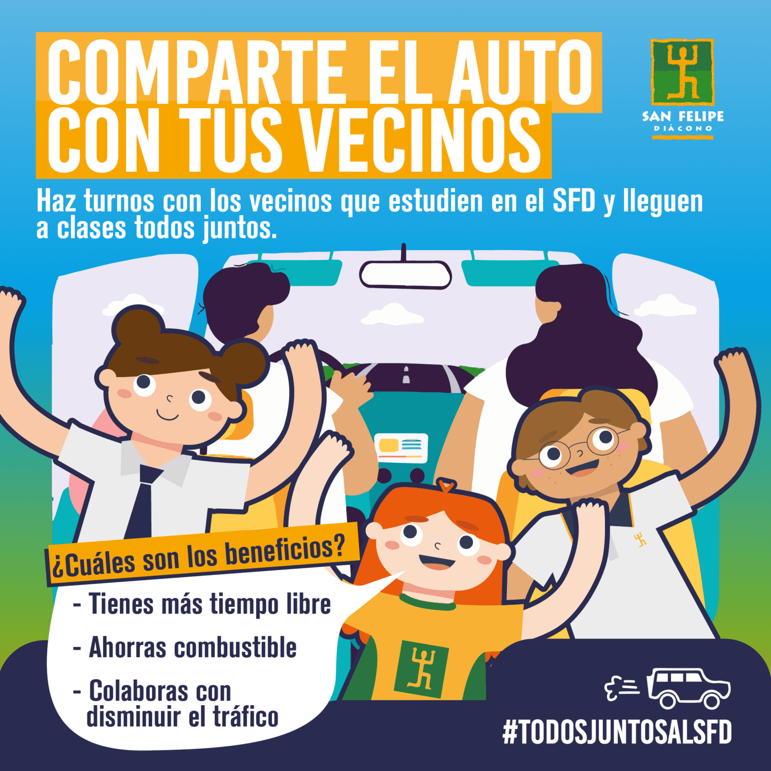 Campaña Comparte el Auto - San Felipe Diácono